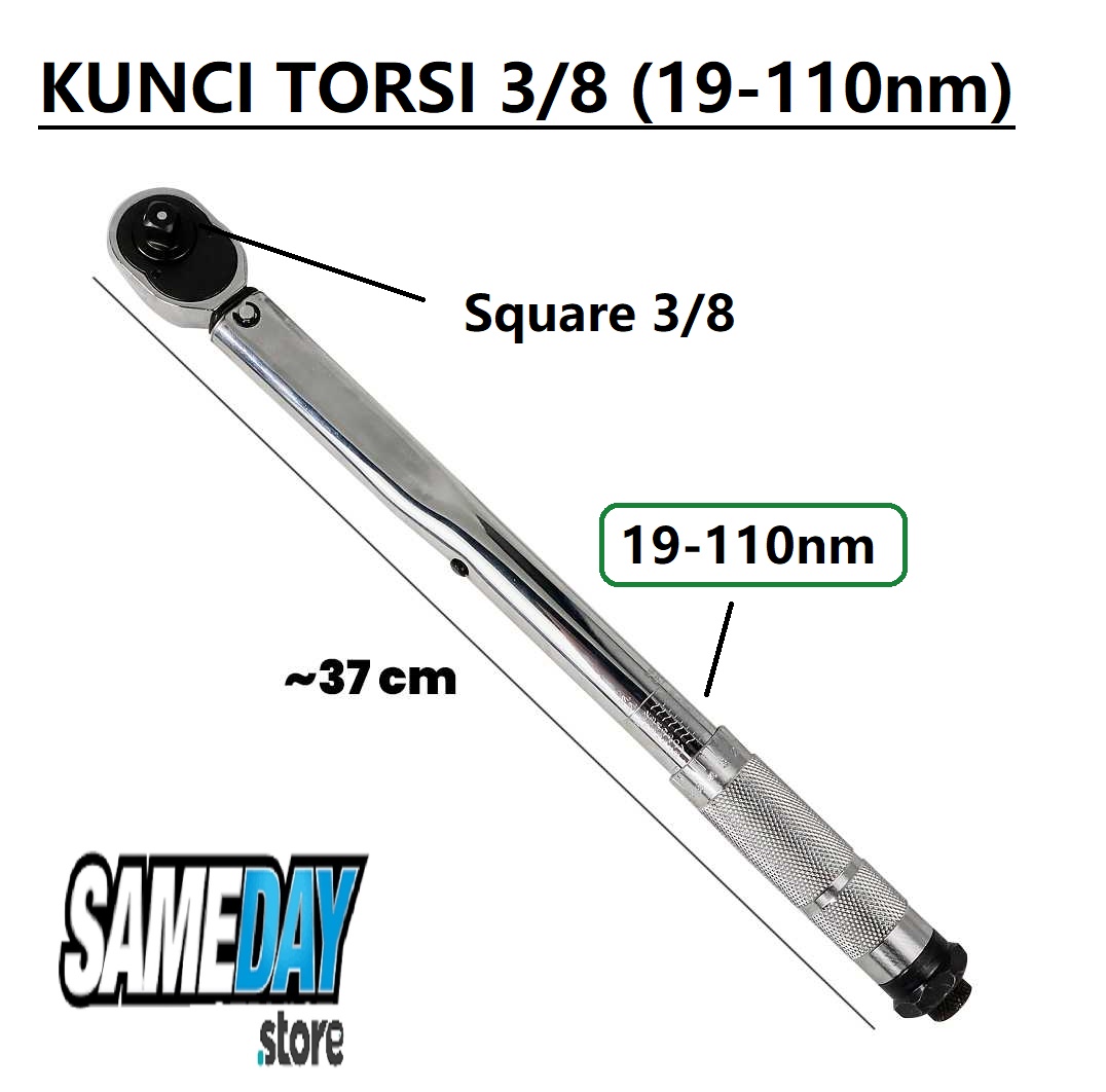 Kunci Torsi Momen Moment Torque Wrench Two Way Spanner 1/4 Torsi 4-25nm ...