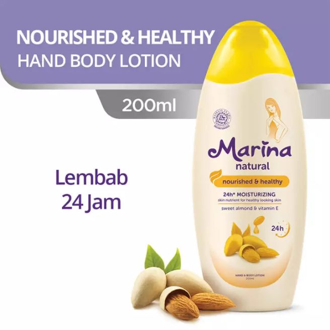 Marina Hand Body Natural Nourished & Healthy | Lazada Indonesia