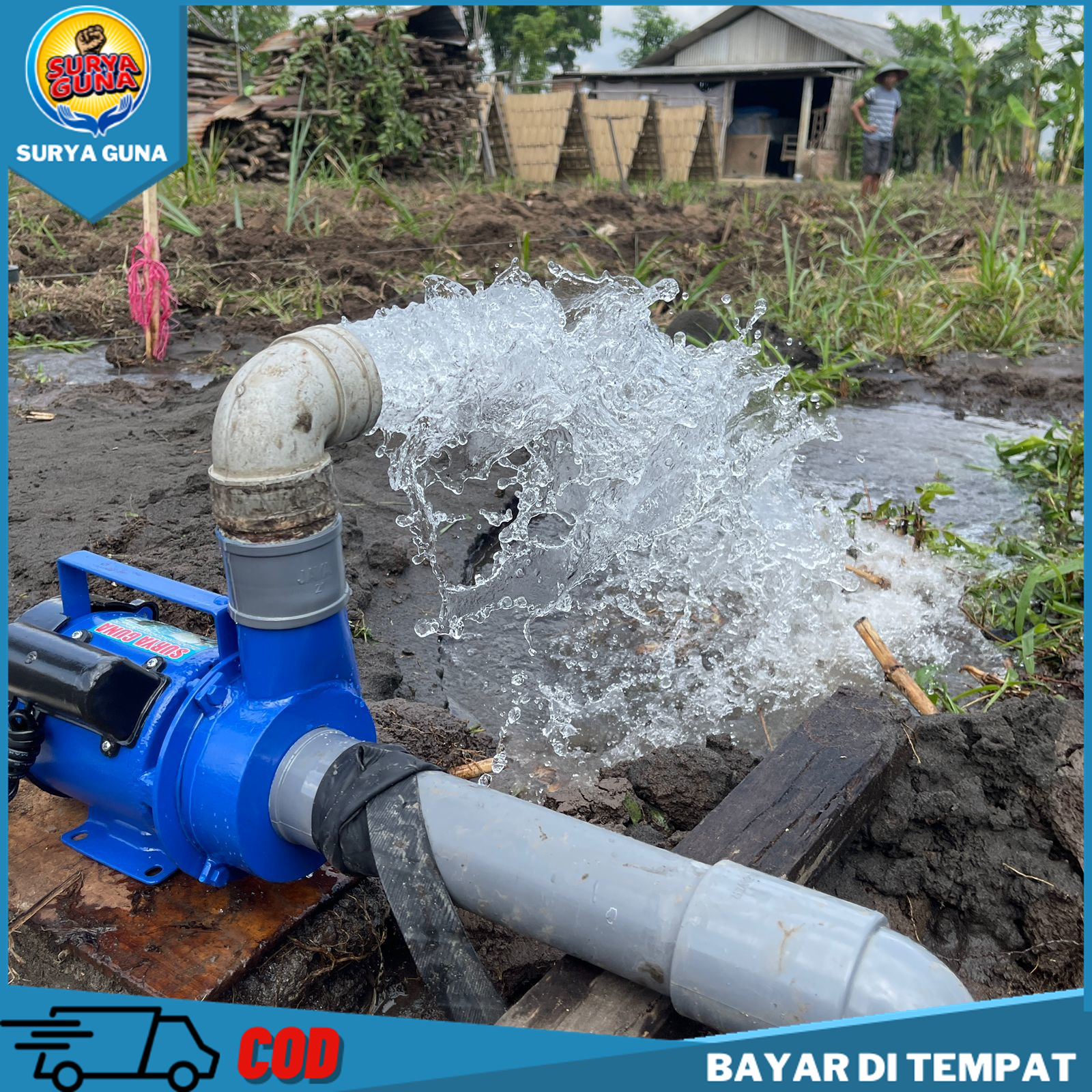 Mesin pompa air irigasi terbaik JET 250 pompa modif memiliki debit air ...