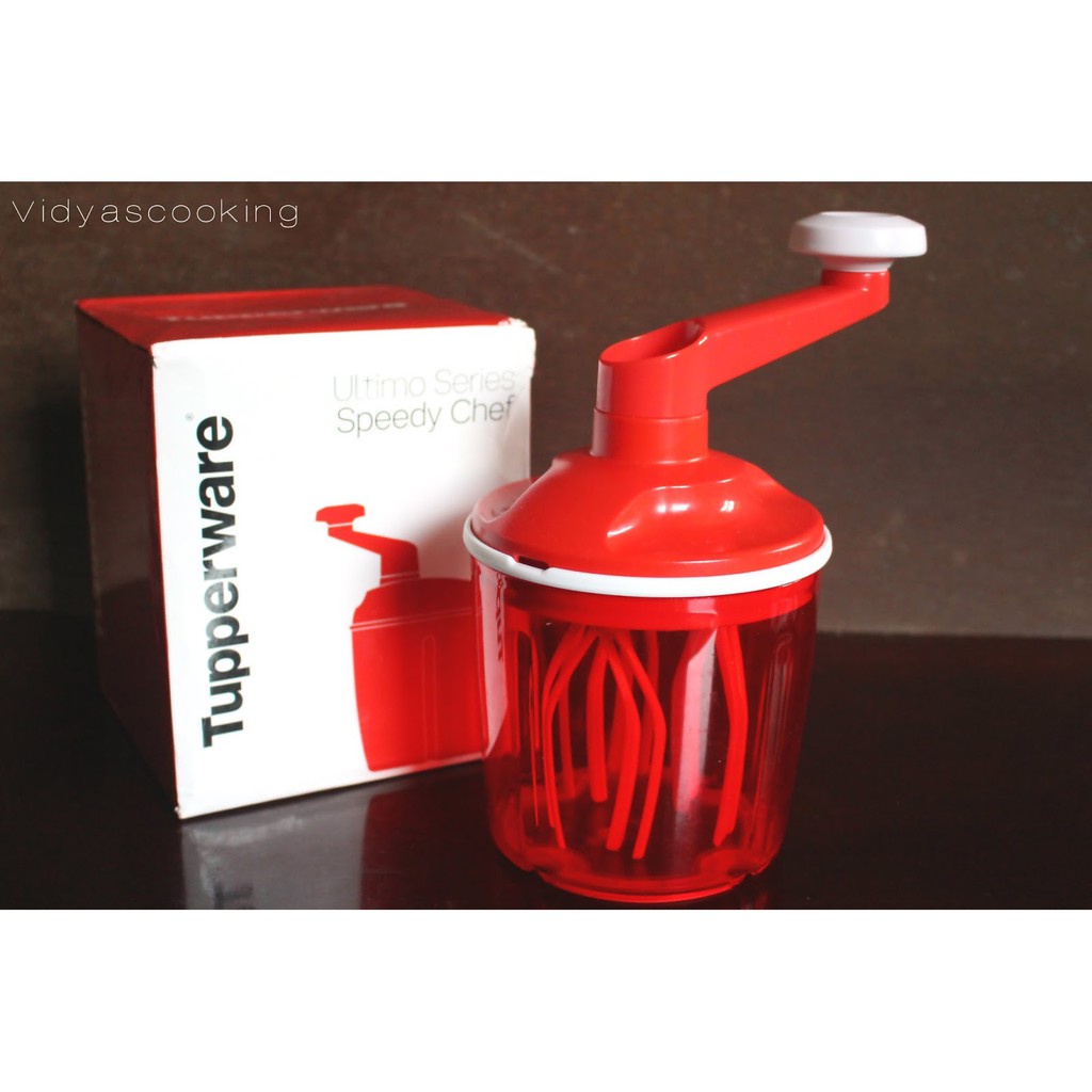 Tupperware Speedy Chef - Mixer Tanpa Listrik Merah Tupperware Original ...