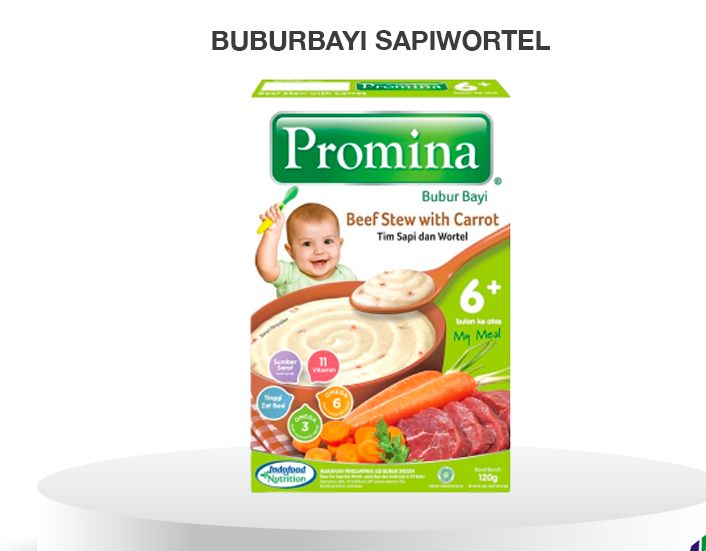 PROMINA Bubur Bayi 100g & 120g Box 6+ bulan Keatas | Bubur Tim 8 ...