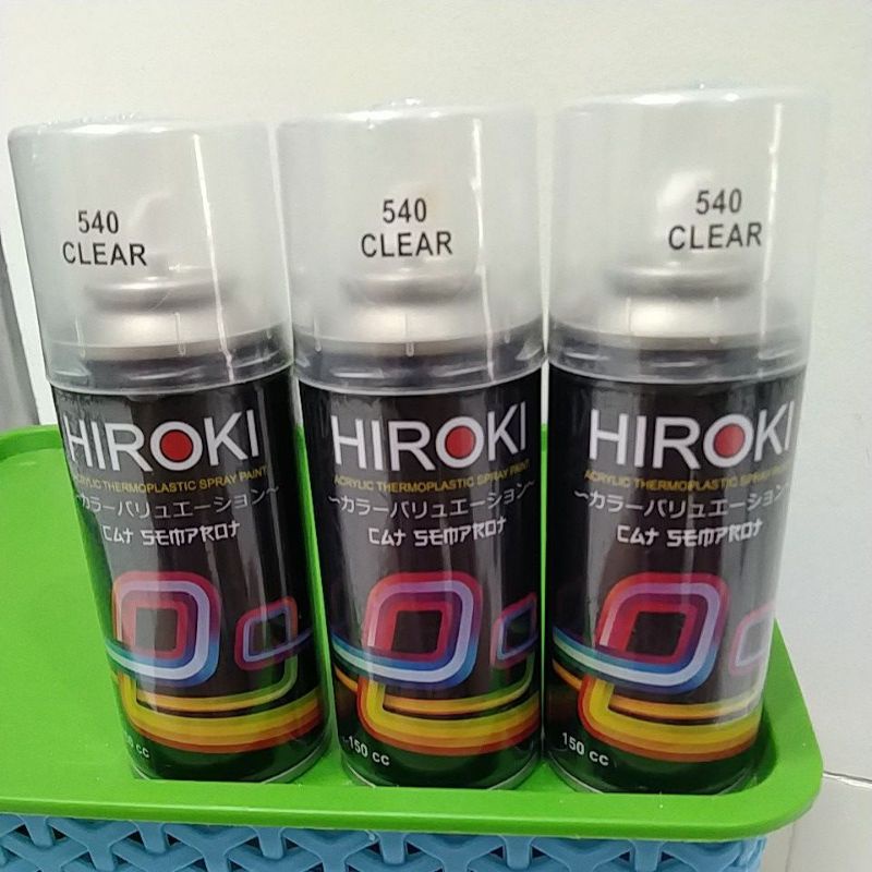 pilok pilox cat semprot hiroki 150cc 540 clear 540 150cc pernis bening ...