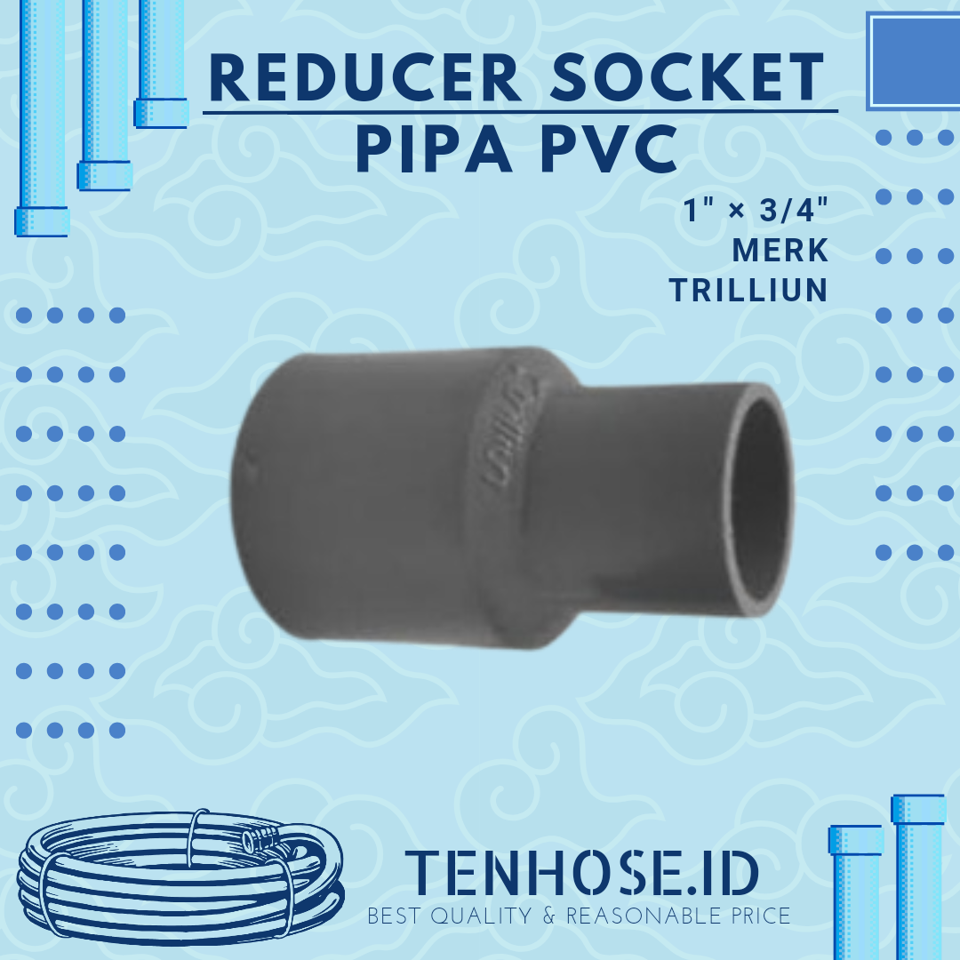 Reducer Socket 1" x 3/4" TS Trilliun - Turunan Socket Pipa PVC TS ...