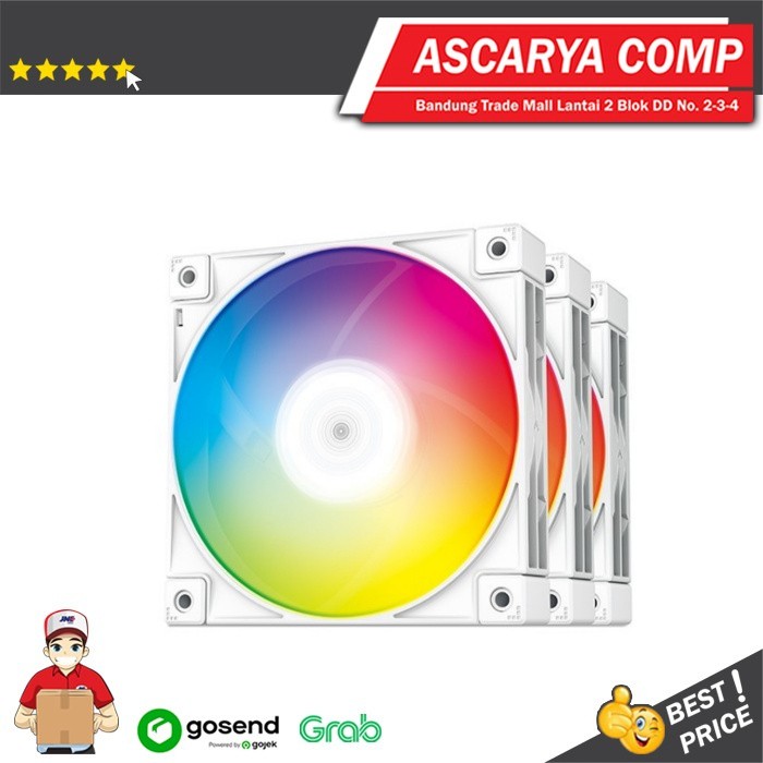 DEEPCOOL FC120 White (3 x A-RGB Fan) / Fan Casing 12cm 3 in 1 | Lazada ...