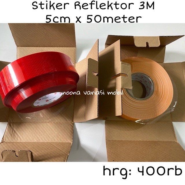stiker reflektor 3m original 50meter stiker reflektif pemantul cahaya ...