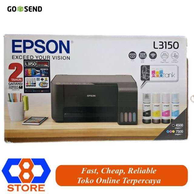 PRINTER EPSON L3150 PRINT SCAN COPY WIFI INK TANK SYSTEM GARANSI RESMI ...