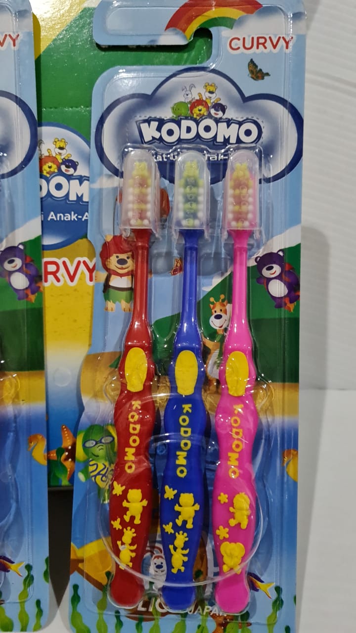 Kodomo Sikat Gigi Anak Curvy - isi 3 pcs | Lazada Indonesia