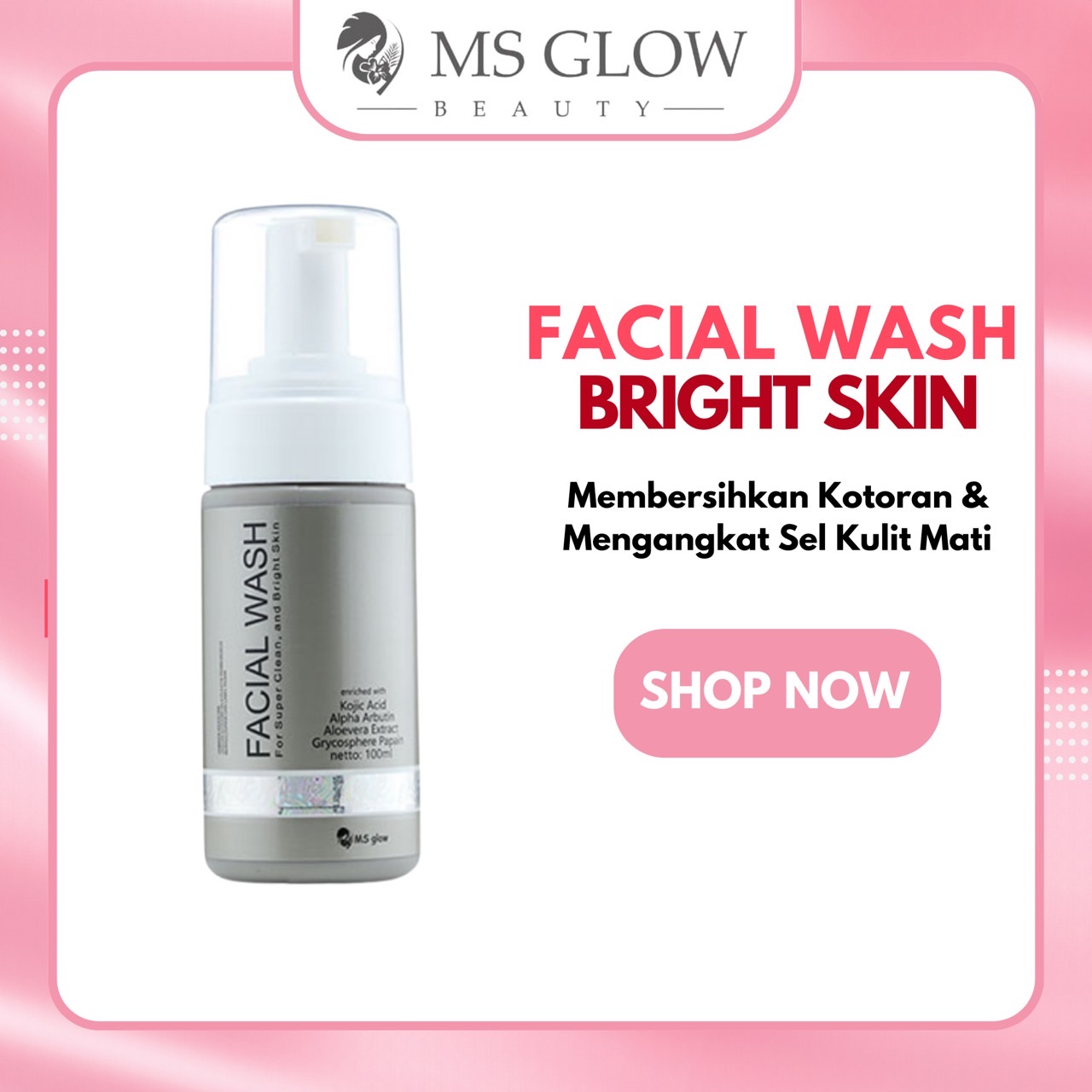 Ms Glow Facial Wash Sabun Wajah 100ml | Lazada Indonesia