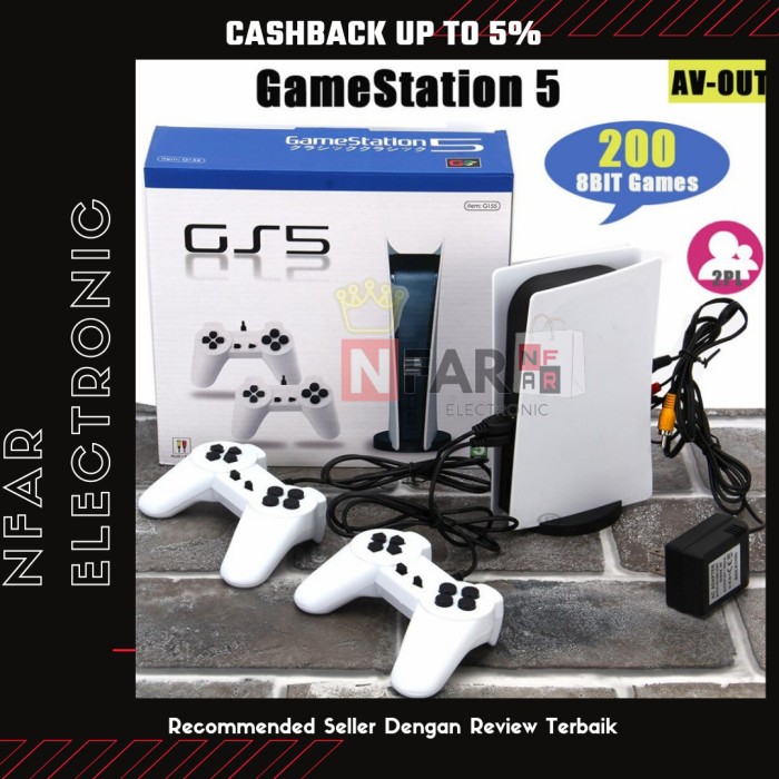 GS5 Console Gamestation 5 Video Game Console USB Wired Retro 200 Game ...