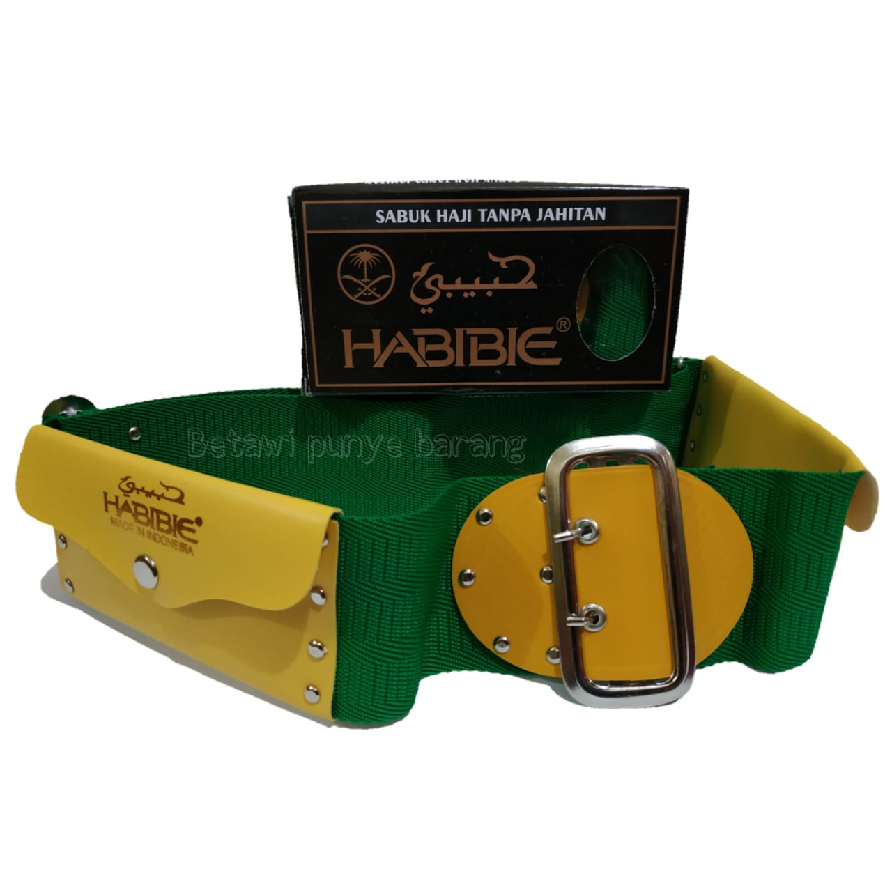 Ikat Pinggang Haji Gesper Betawi Sabuk Ihrom Habibi Warna Hijau ...