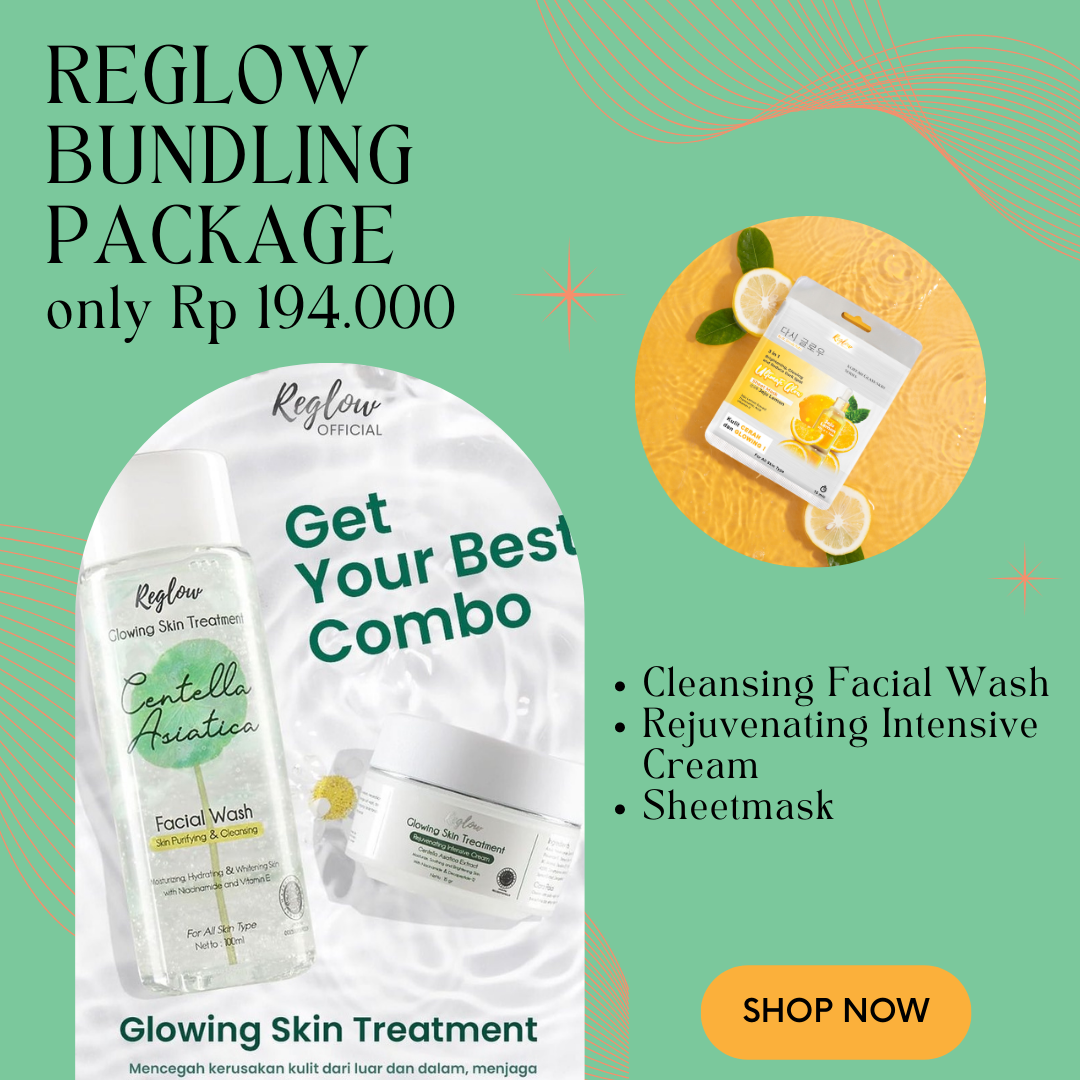 Skincare Pemula Reglow Facial Wash Reglow Intensive Cream Reglow ...