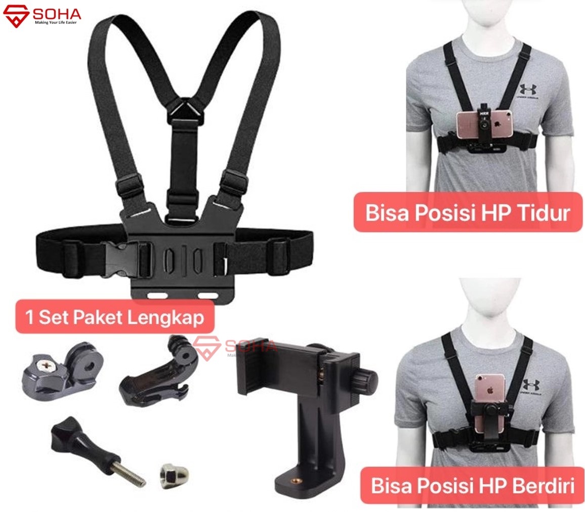 Holder Dada Body Chest Strap Tali Dada Handphone Mount Body Belt Holder ...