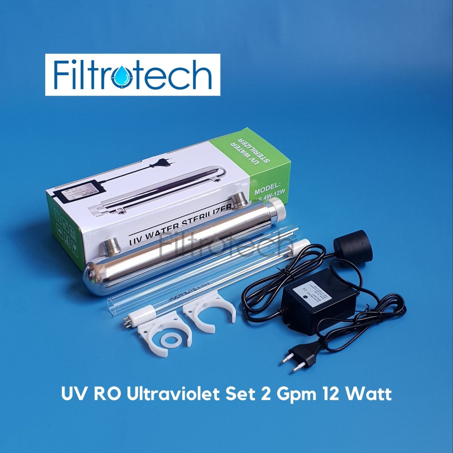 Germilite UV Set 1 gpm 6 watt , UV Set 2 gpm 12 watt, UV Set 2 gpm 16 watt Ultraviolet set Utk ...