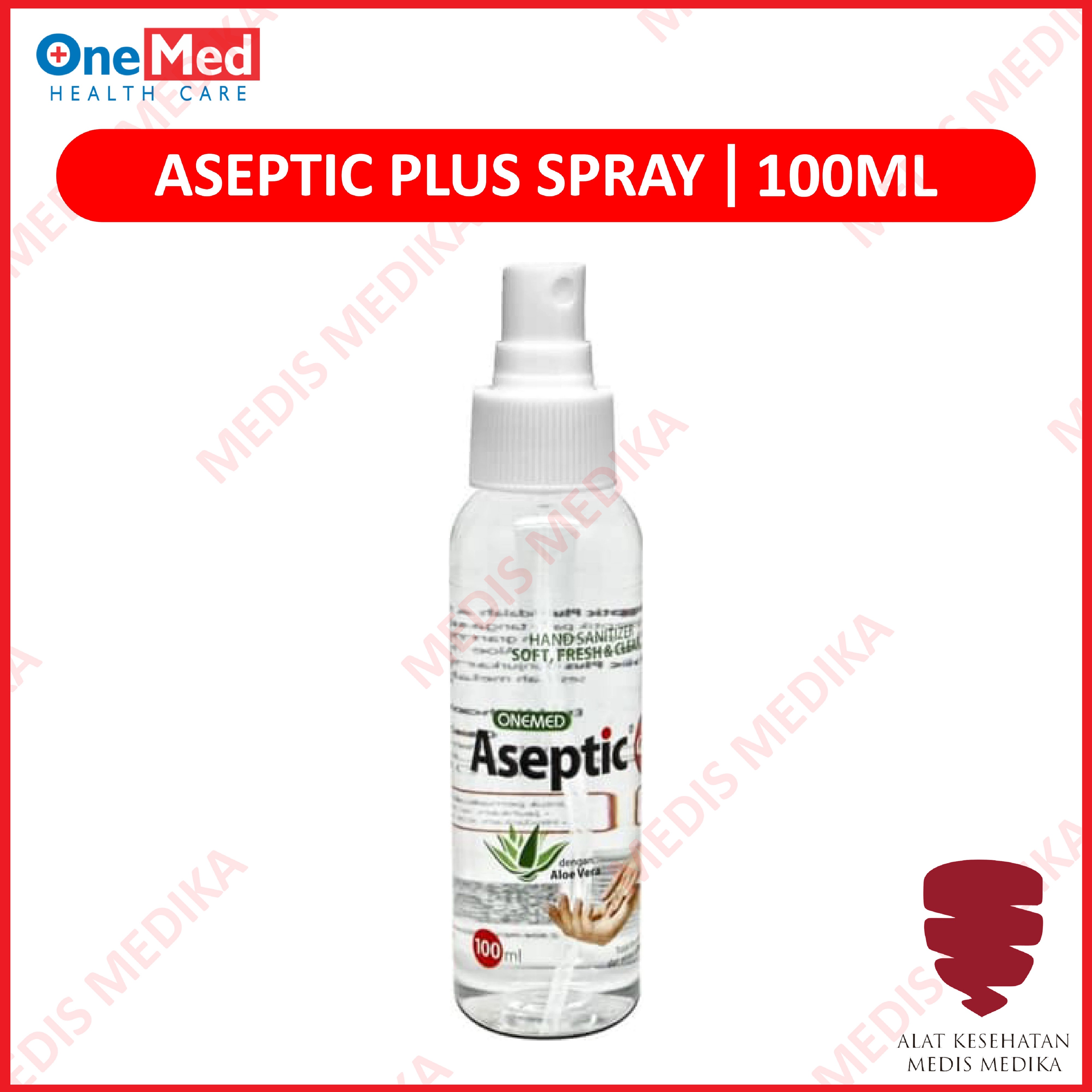 Aseptic Plus 100ml Onemed Spray Hand Sanitizer Liquid Antiseptic ...