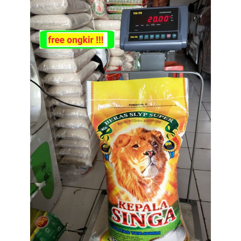 beras kepala singa 20kg pengiriman seluruh Indonesia | Lazada Indonesia