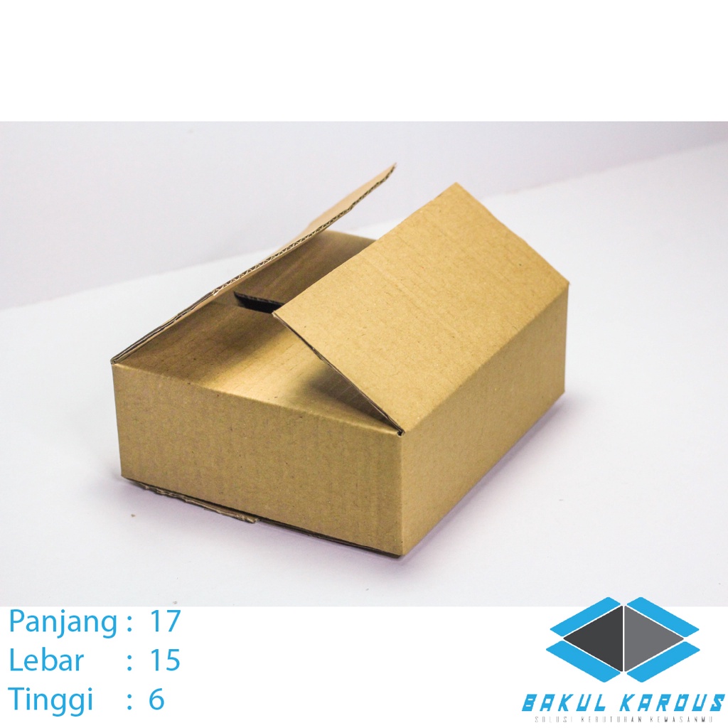 kardus packing kardus online shop box 17x15x6 cm ms glow 1 paket plus ...
