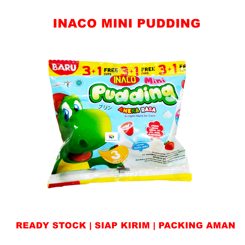 Inaco Mini Pudding Nata de Coco Aneka Rasa (isi 3+1 pcs) | Lazada Indonesia