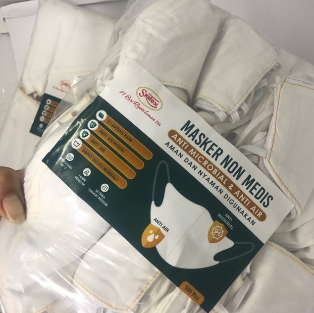 ORIGINAL MASKER SRITEX ANTI BAKTERI ANTI AIR CUCI ULANG SEJENIS N95 ...