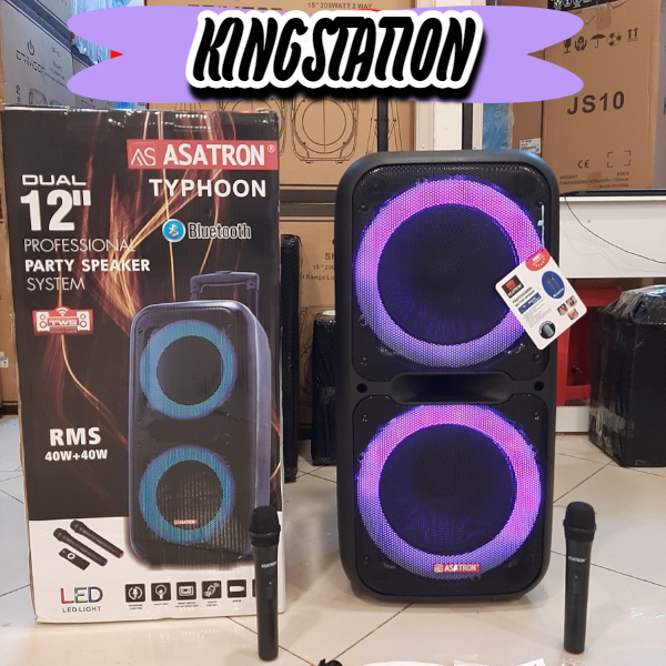 Speaker Bluetooth Asatron Typhoon 2 x 12", seri (HT-8890 USB) | Lazada ...