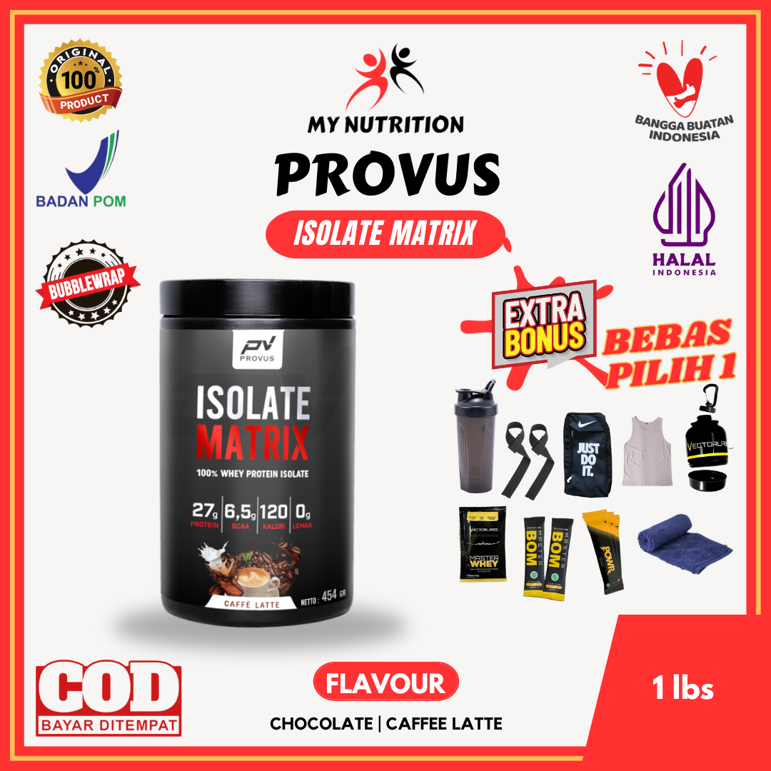 Provus Isolate Matrix 1 lb 100% Whey Protein Isolate ISO 454 gram Susu ...