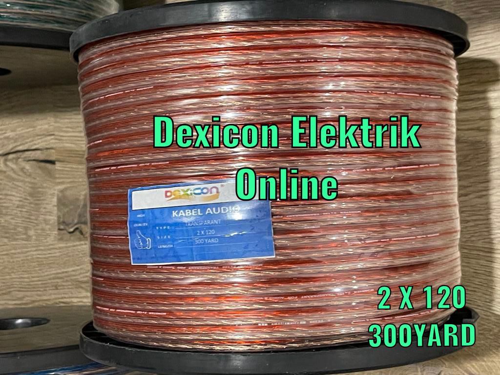 Kabel Audio 2x120 300Y / Kabel Audio Per Roll / Kabel Transparan ...