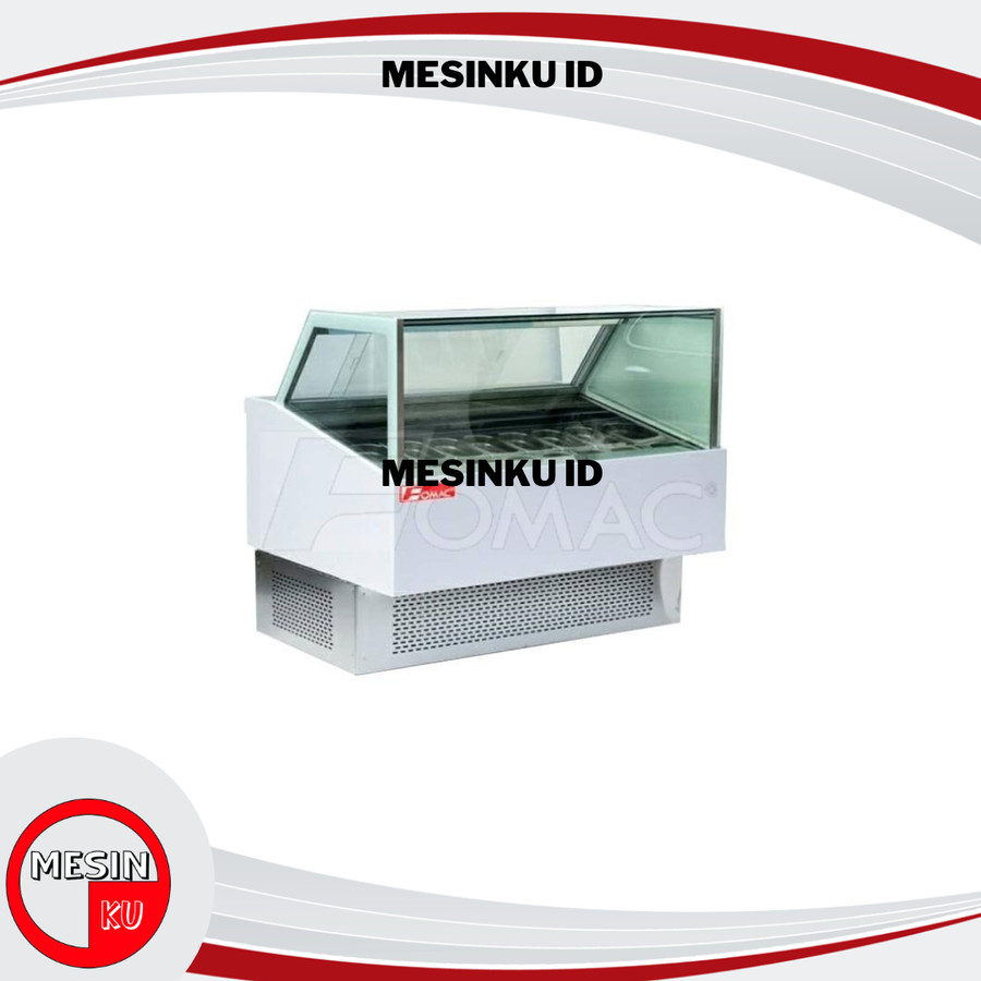 Gelato Showcase SHC-ICR1200 - 1500 Ice Cream 12-16 Tray Showcase Fomac ...