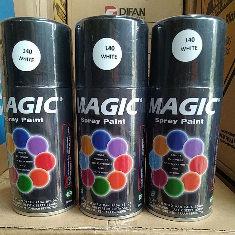pilok pilox magic spray paint magic white 140 300cc putih susu putih ...