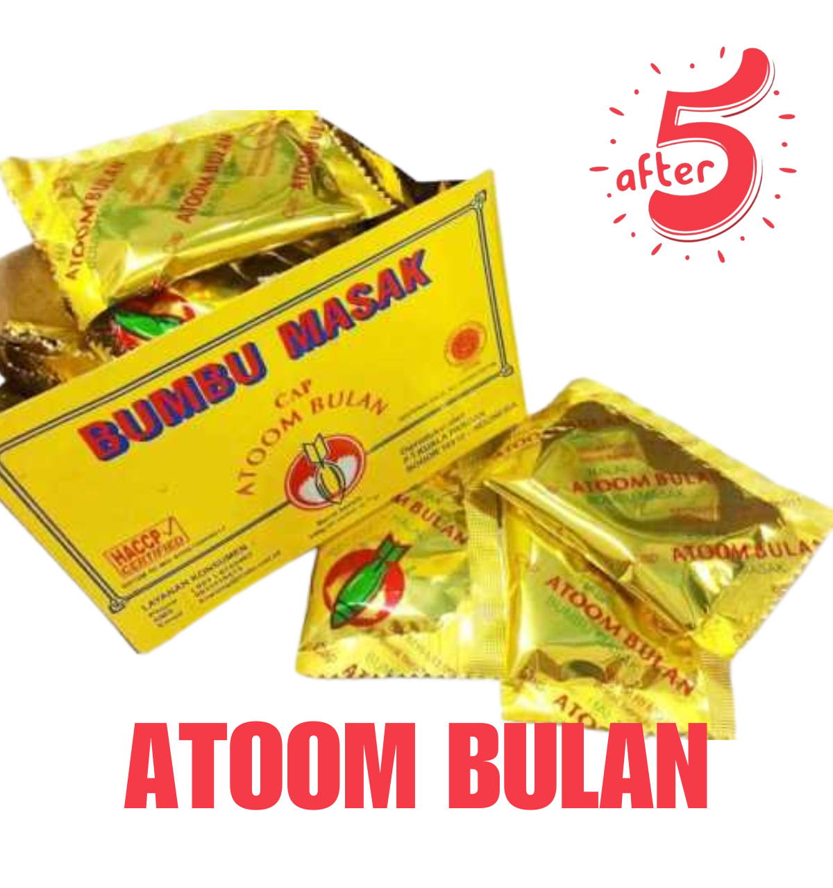 Bumbu Cap Atoom Bulan / Bumbu Masak Cap Atom Bulan / Penyedap Rasa Cap ...