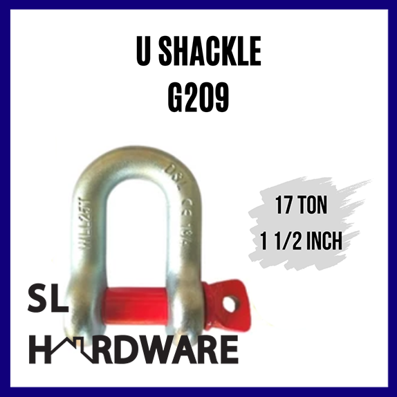 U Shackle 17 Ton 1 1/2 Inch D Shackle 17 Ton 1 1/2 inch Shackle 17 Ton ...