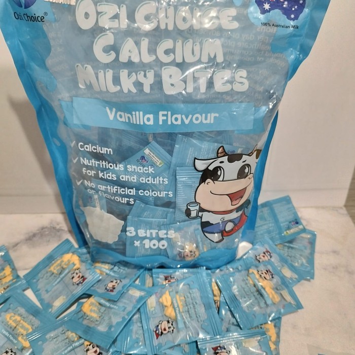 OZI CHOICE CALCIUM VIT C MILKY BITES 100X3 Bites SATUAN ECERAN | Lazada ...