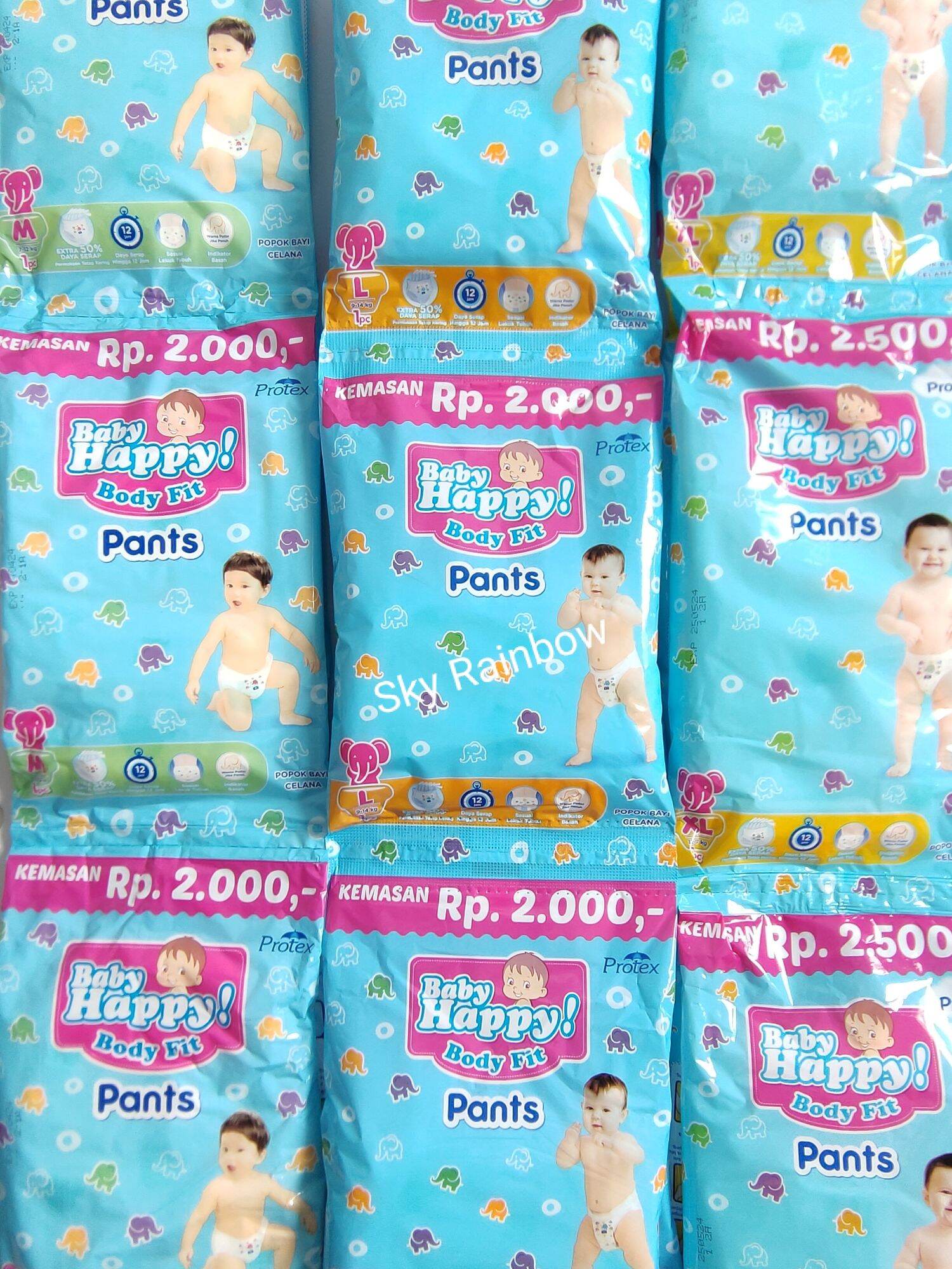Pampers Baby Happy Pants 1 Renceng isi 7 Sachet M L XL Popok Bayi Popok Sekali Pakai Unisex Popok Bayi Body Fit Navy Blue Popok Bayi Premium Delivery Express Lazada Lazada Indonesia