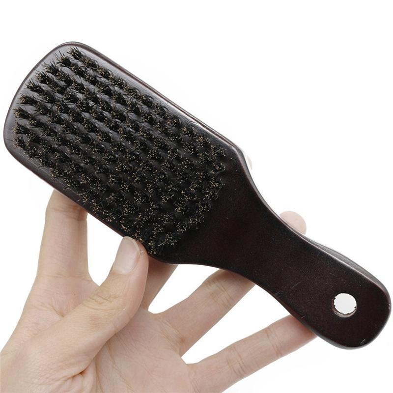 Small Size Solid Wood Mustache Beard Brush Men's Beard Shaving Comb ...