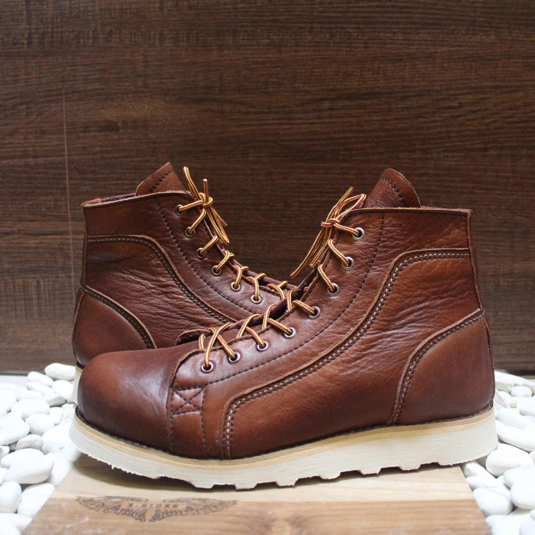 Xrider Monkey Boots Sepatu Kulit Sapi Sepatu Kerja Riding Vintage Brown ...