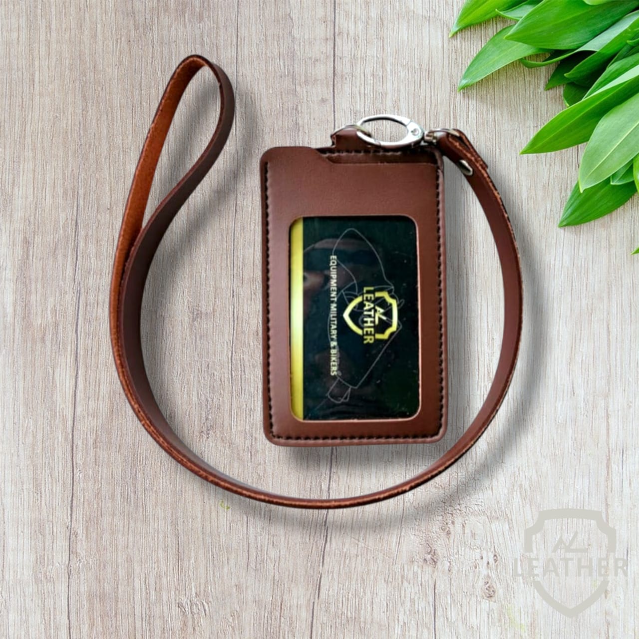 ID CARD HOLDER NAME TAG KULIT SINTETIS Lanyard by ALLEATHER | Lazada ...