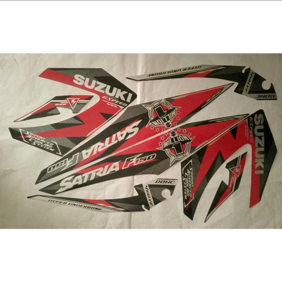 striping original Suzuki Satria F 150 1million decal Suzuki Satria F ...