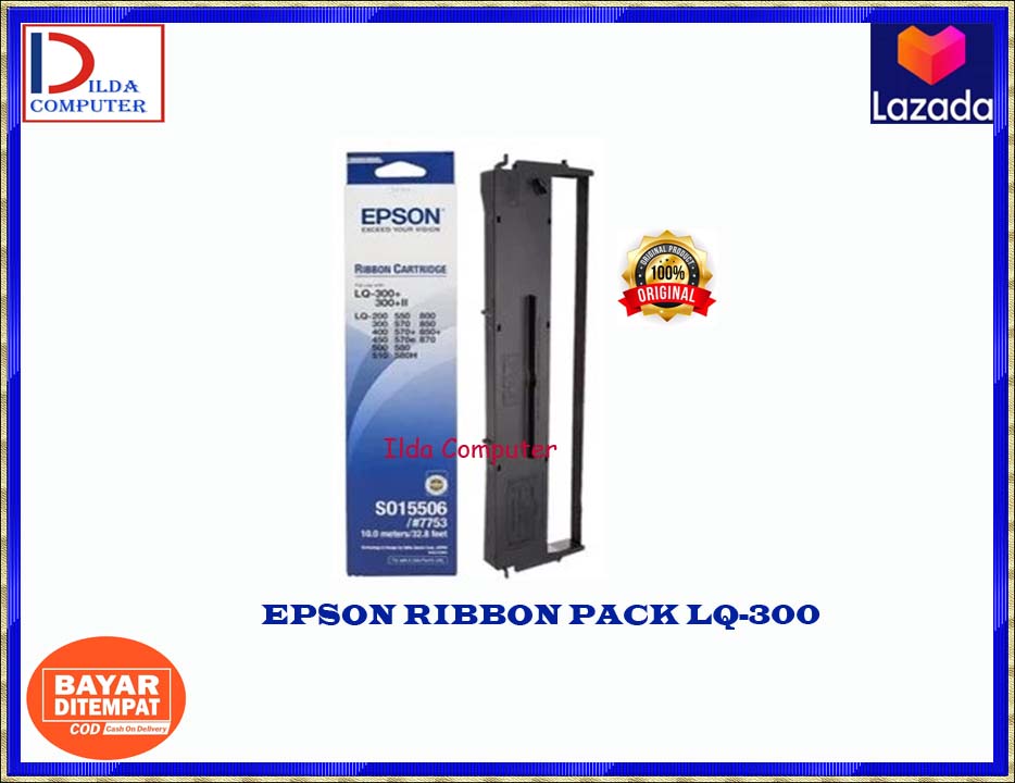 Pita Refil Epson Ribbon Pack #7753, #7754, #7755 LQ-300 Original ...