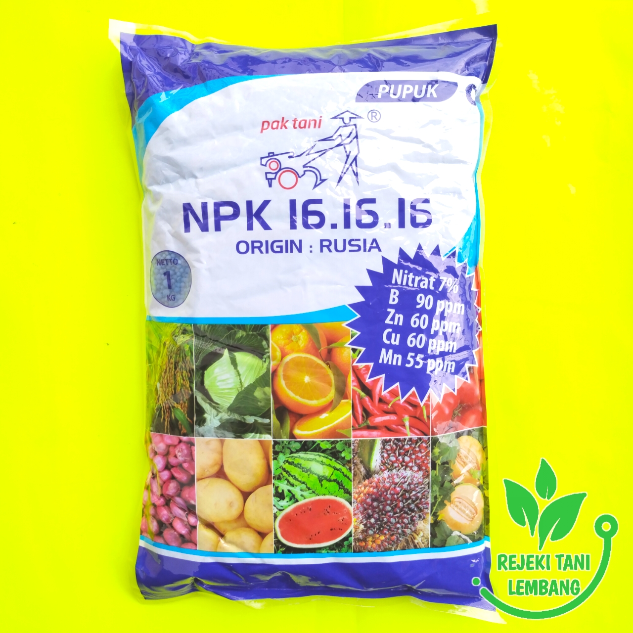 NPK 16-16-16 BIRU PAK TANI 1 KG PUPUK PERTANIAN | Lazada Indonesia