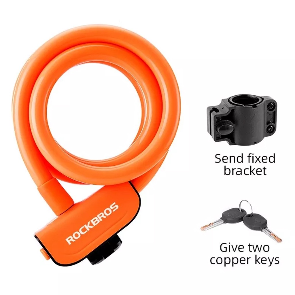 ROCKBROS RKS515 Kunci Gembok Sepeda Bicycle Lock Ring with Bracket ...