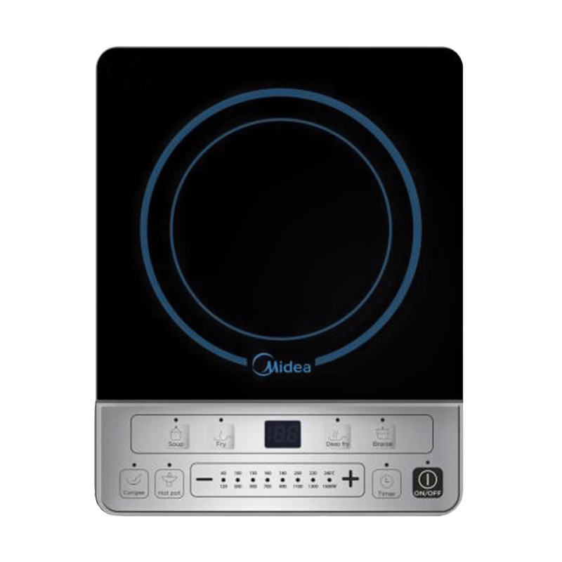 Midea IC1613 IC 1613 Kompor Induksi Listrik + Teflon + Panci | Lazada ...