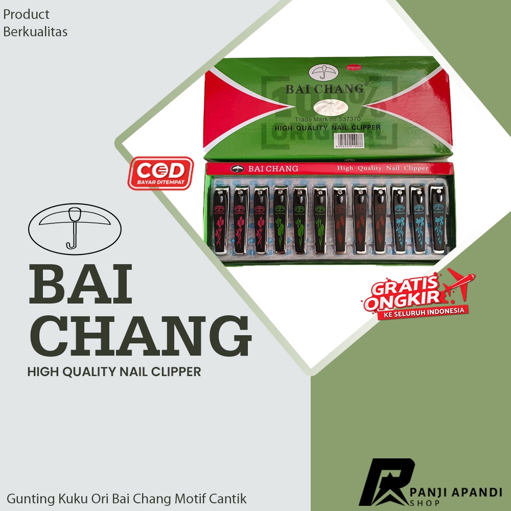 ORIGINAL Gunting Kuku Ori Bai Chang Motif Cantik dan Lucu | Lazada ...