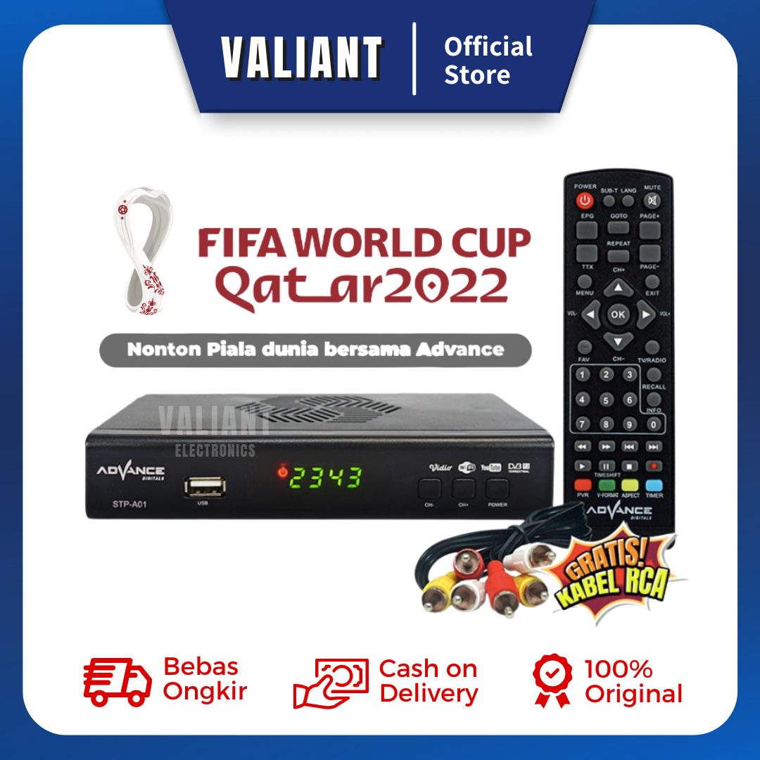 Advance STB Set Top Box TV Digital Receiver Penerima Siaran Full HD ...