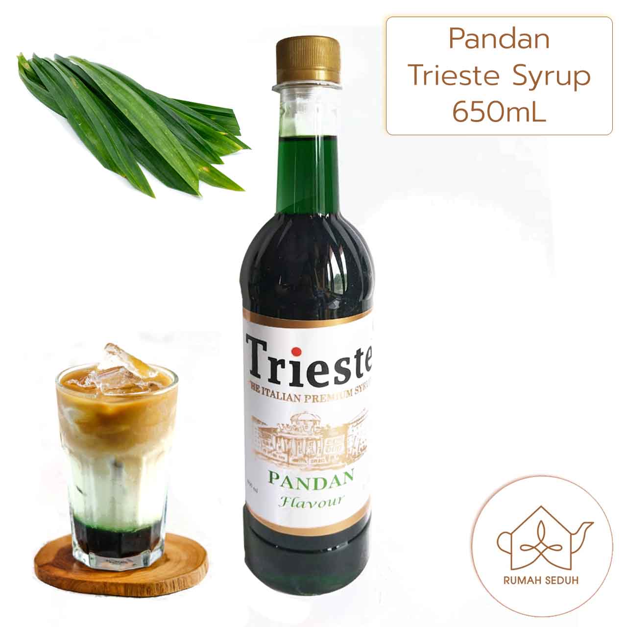 650mL Sirup Pandan merk Trieste - Pandan Italian Premium Syrup | Lazada ...