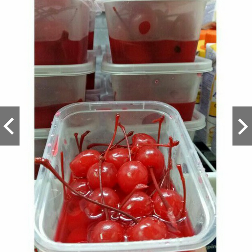 Cherry Merah dgn Tangkai 20biji utk Topping / Blackforest / Pudding ...