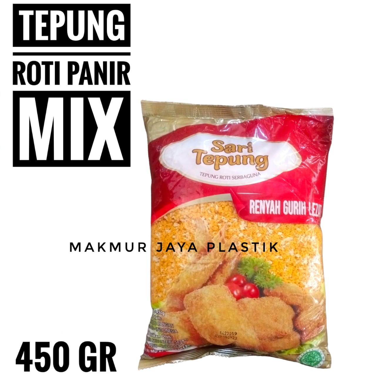 SARI TEPUNG ROTI PANIR BREAD CRUMB MIX 450 GR | Lazada Indonesia
