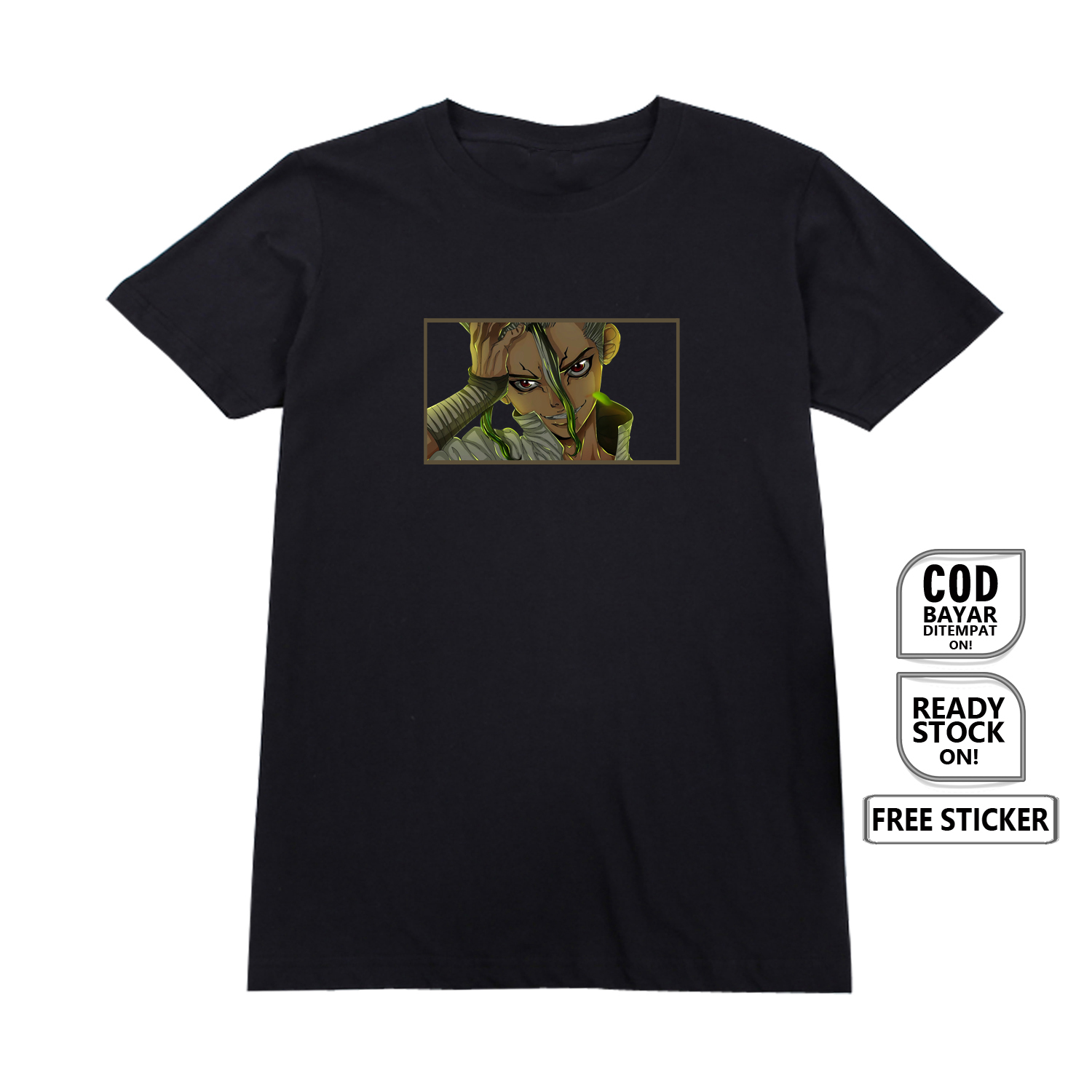 Kaos Anime Manga Senku Ishigami Dr Stone Kohaku Ginro Taiju Yuzuriha Crome Kinro Suika Kaseki