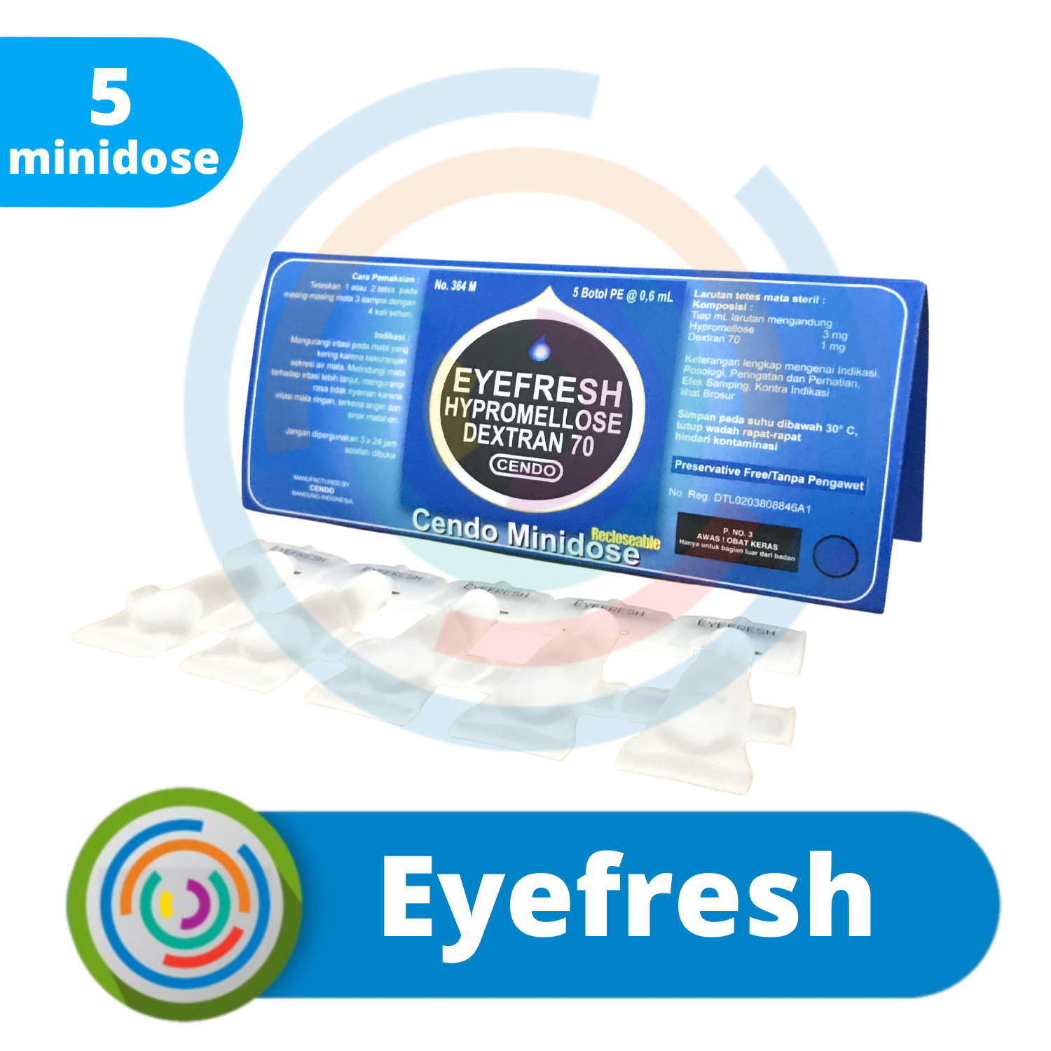 EYEFRESH MD - MINIDOSE | TETES MATA STRIP 5 TUBE | Lazada Indonesia