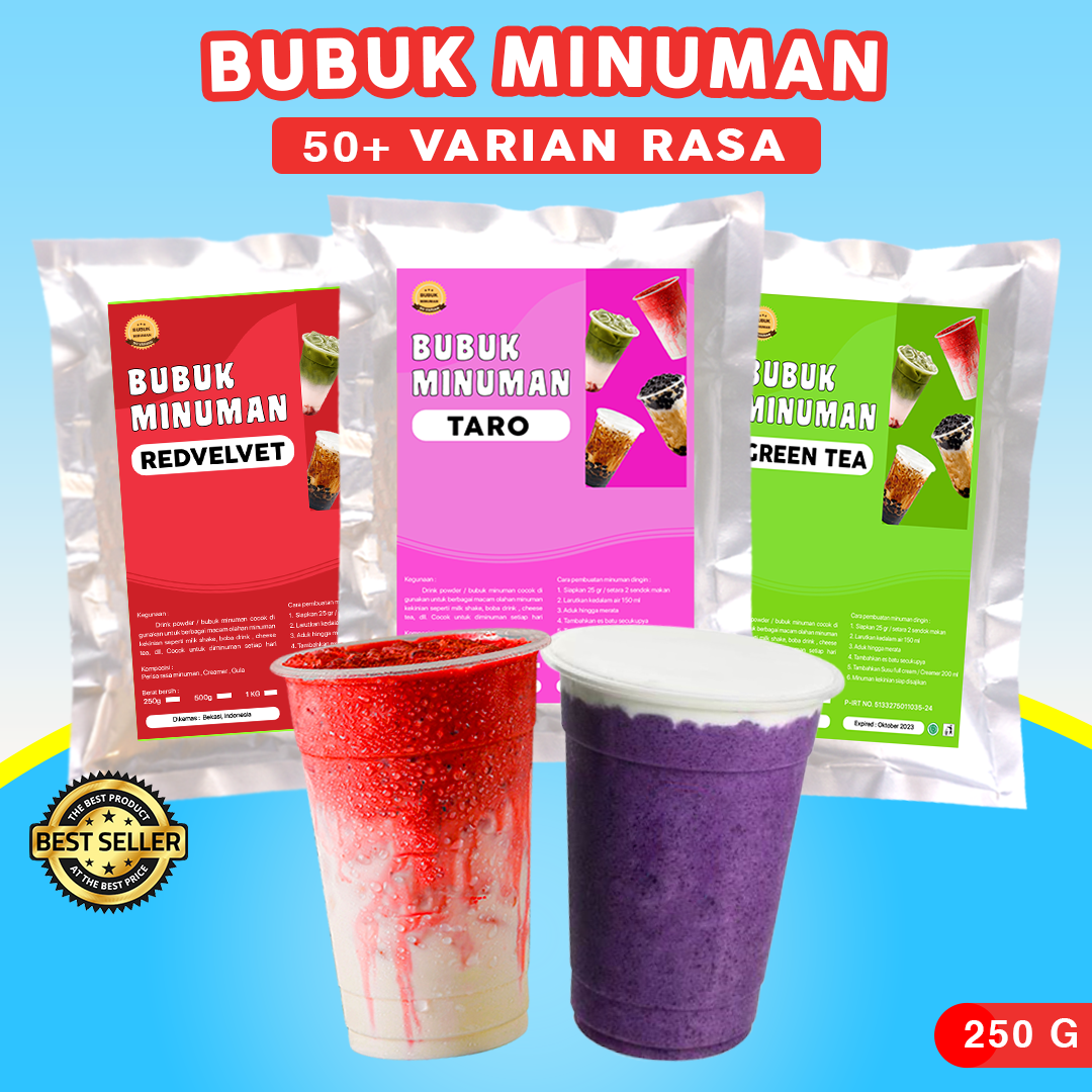 BUBUK MINUMAN RASA 250G / SERBUK MINUMAN RASA 250GR / BUBUK MINUMAN ...