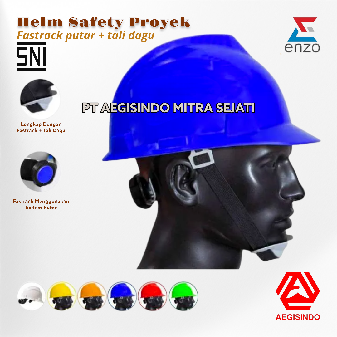 Helm Safety Proyek ENZO Fastrack Model Putar | Lazada Indonesia