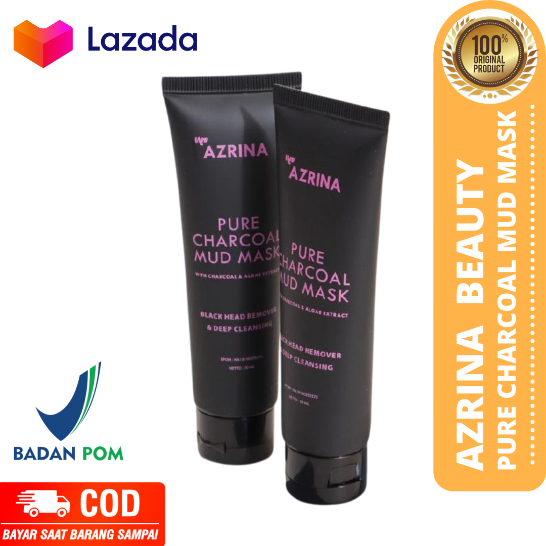 [TERLARIS] Masker Azrina pure charcoal I Masker Azrina I Masker Azrina ...