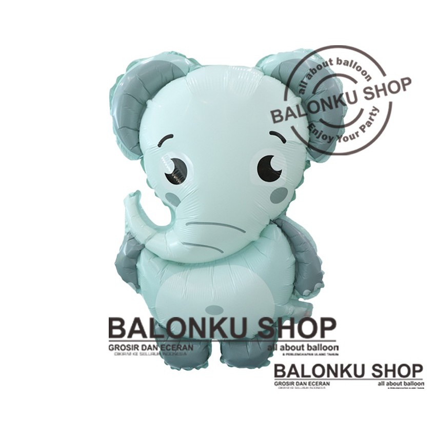 Balon Foil Animal Gajah Jumbo / Balon Gajah Full Body / Balon Gajah ...